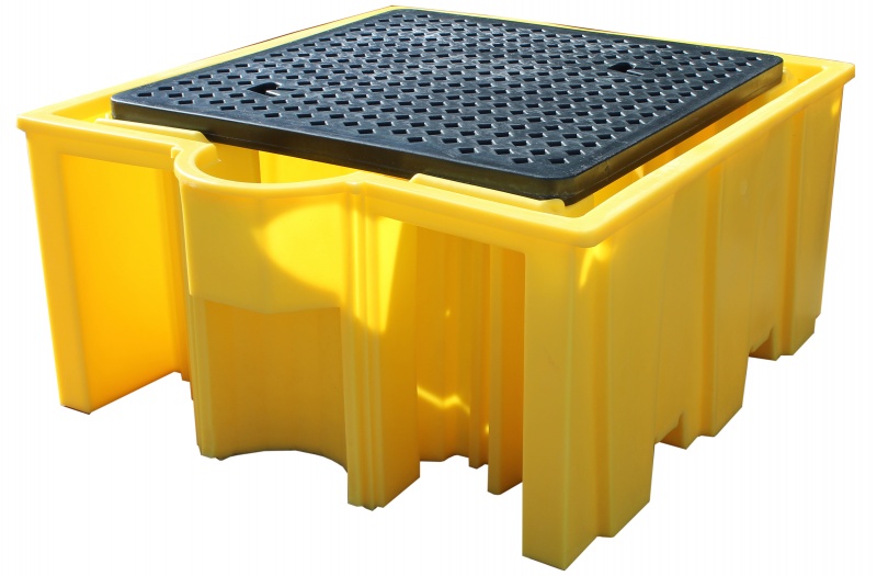 IBC Polyethylene Sump + Built in Drip Catch - S&S Spill Control