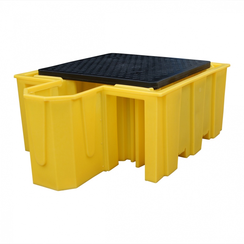 IBC Sump Pallet with Integral Drip Area - S&S Spill Control