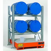 Shelving For Drums and Small Containers - S&S Spill Control